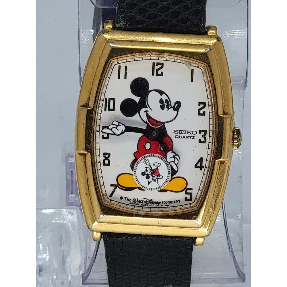1988 Seiko Quartz Mickey Mouse Ladies Watch 60th Anni… - Gem